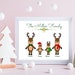 Christmas Reindeer Family Poster | Instant Download | Printable PDF - Etsy