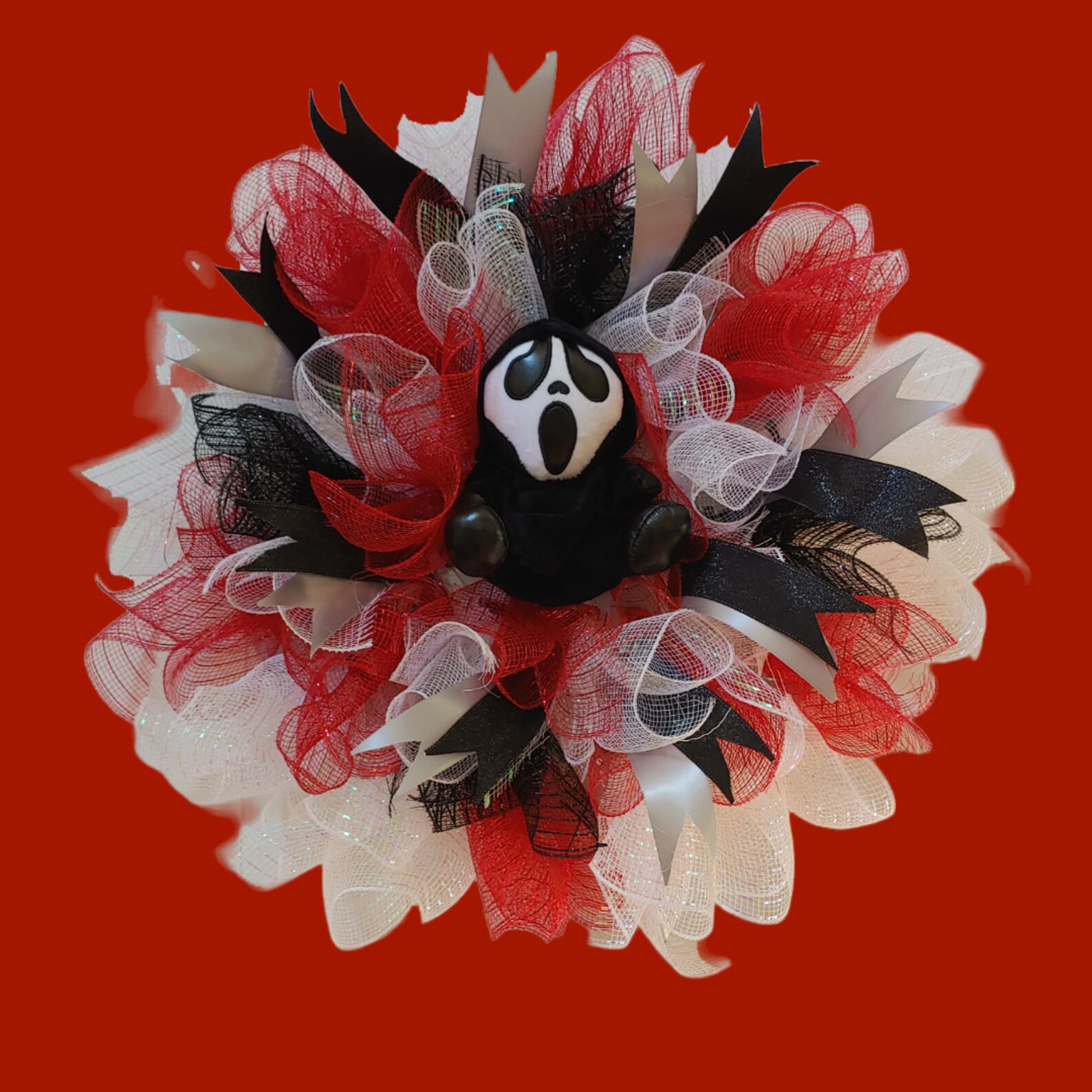 Scream for Halloween Wreath With Lights - Etsy