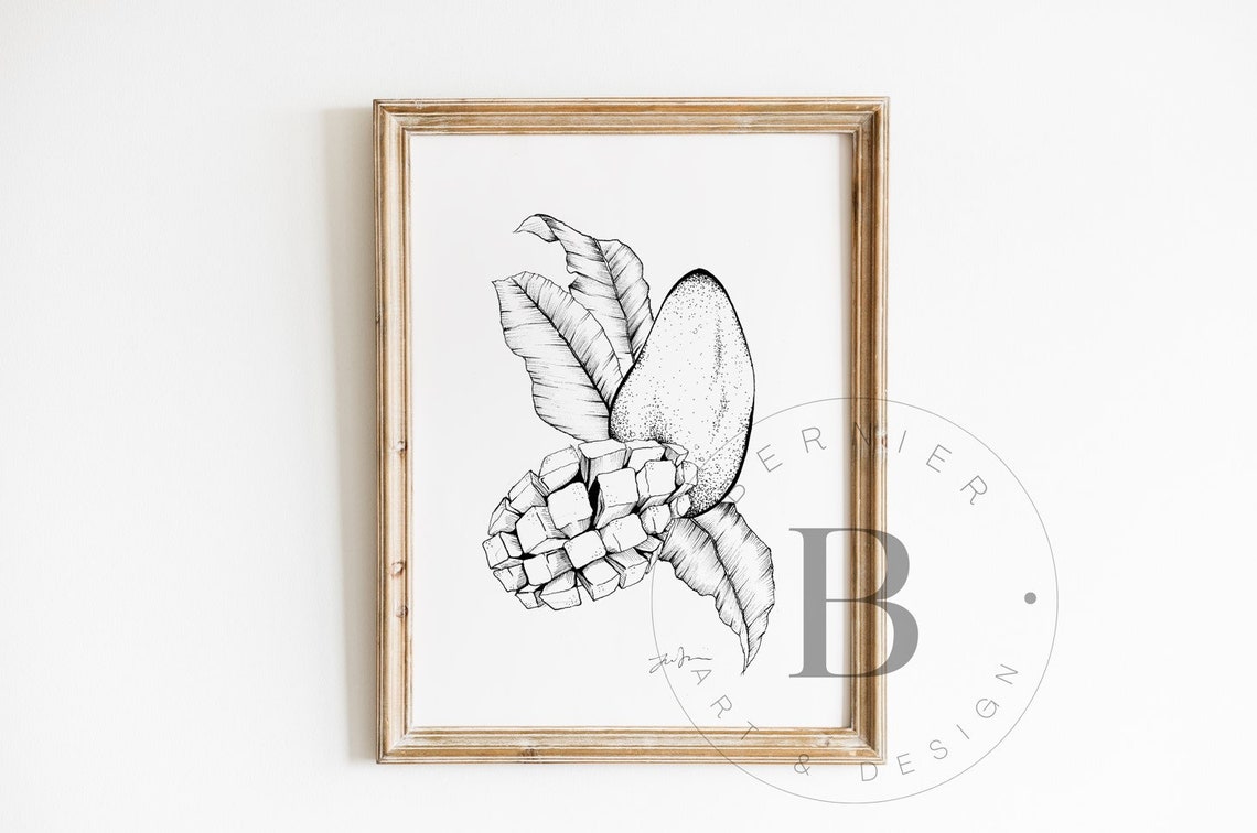 Filipino Mango Art Carabao Philippines Mango Print Guimaras Island ...