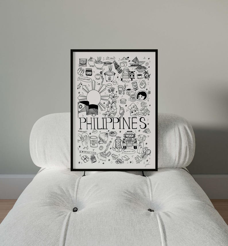 Filipino Collage Art Print, Pinoy Pride Illustration (digital Download ...