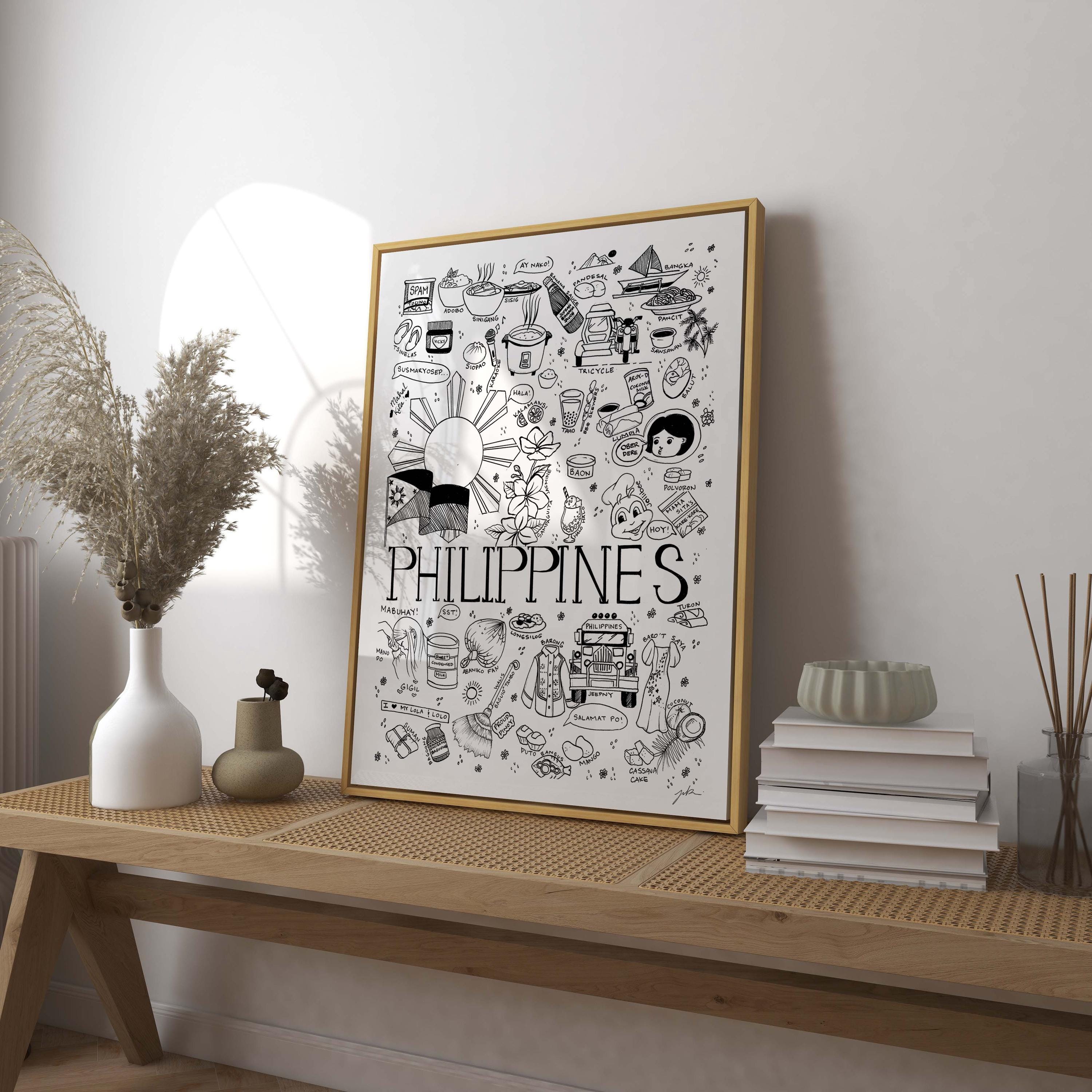 Philippines Relatable Collage Fine Art Print, Filipino Iykyk Wall Art ...