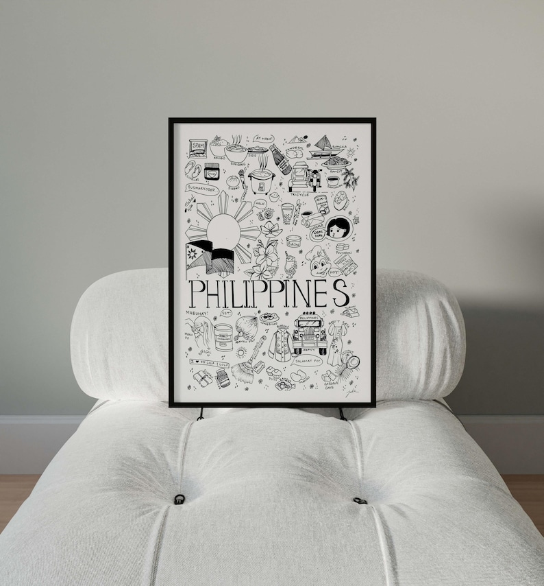 Philippines Relatable Collage Fine Art Print, Filipino Iykyk Wall Art ...