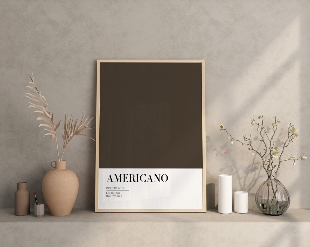 Coffee Bar Colour Swatches, Set of 6, Coffee Guide, Bundle of Six ...