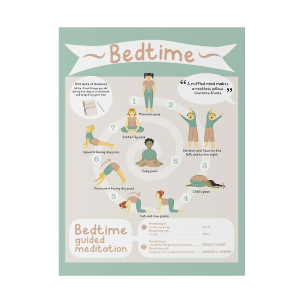 Yoga Routine Poster - Etsy