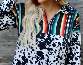 Cow Print Carhartt Shirt - Etsy