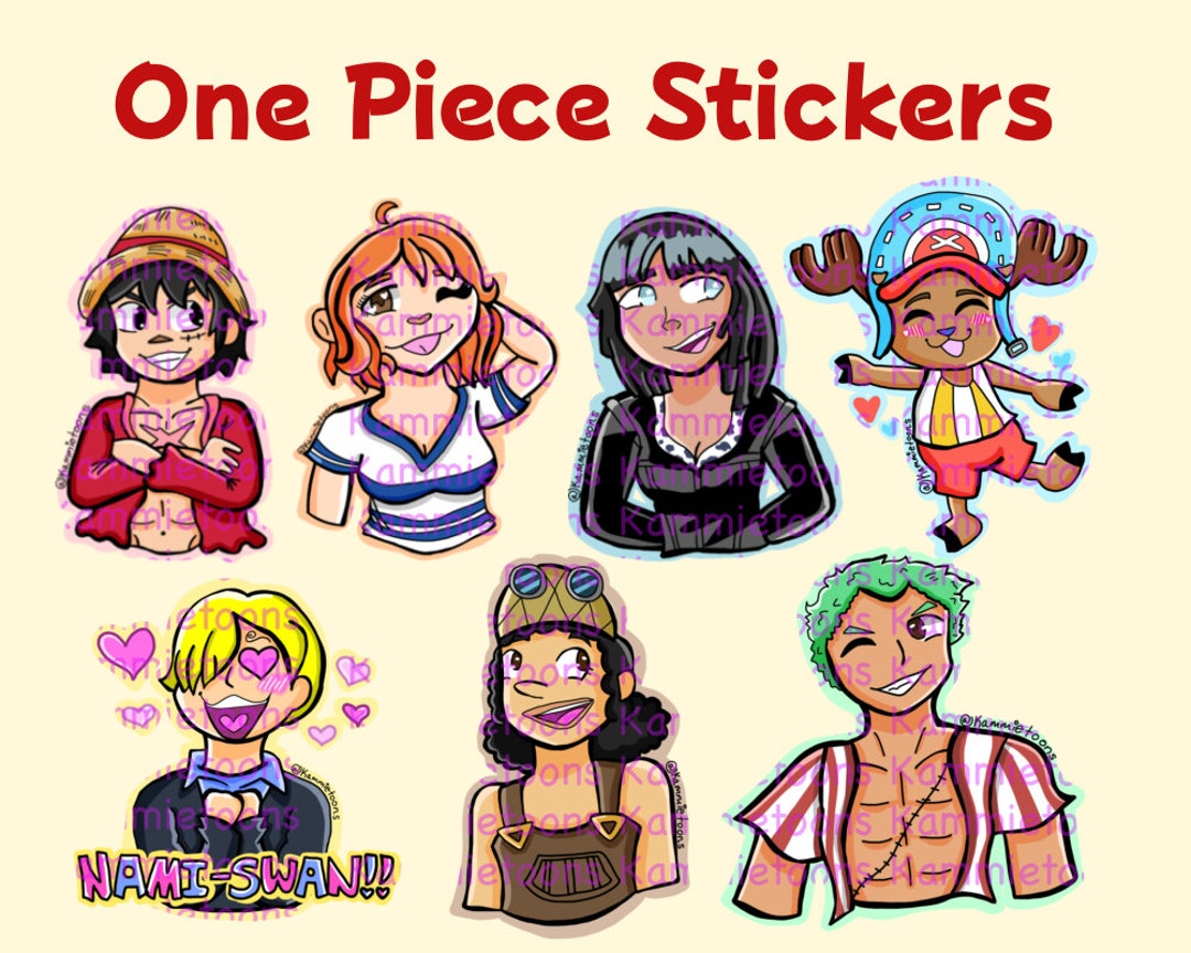One Piece Stickers - Etsy