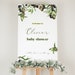 Modern Olive Baby Shower Welcome Sign Template With Olive Branches ...