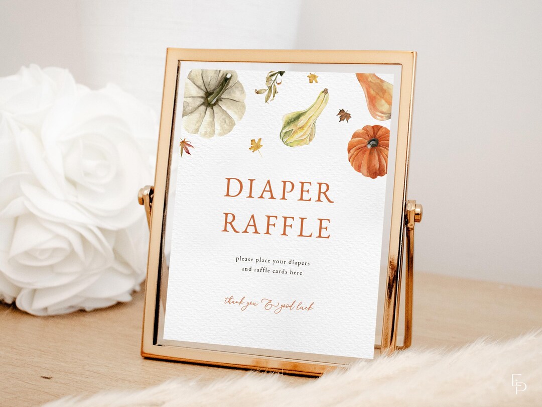 Fall in Love Baby Shower Books & Gifts Sign Template for Pumpkin Leaves ...