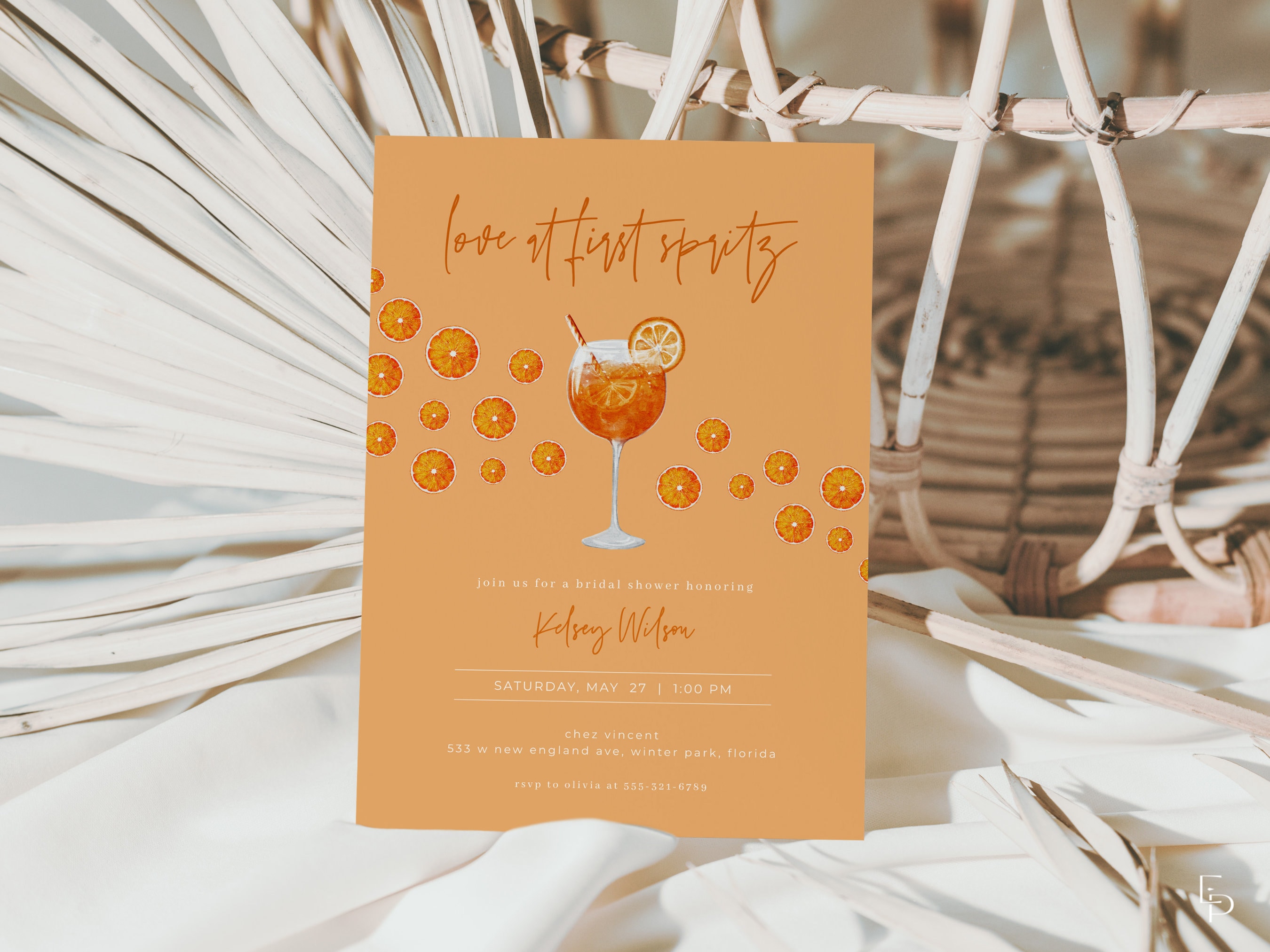 Love at First Spritz Aperol Spritz Bridal Shower Invitation - Etsy ...
