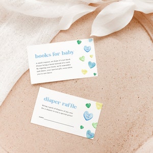 Blue Little Sweetheart Baby Shower Invitation Bundle Template for ...