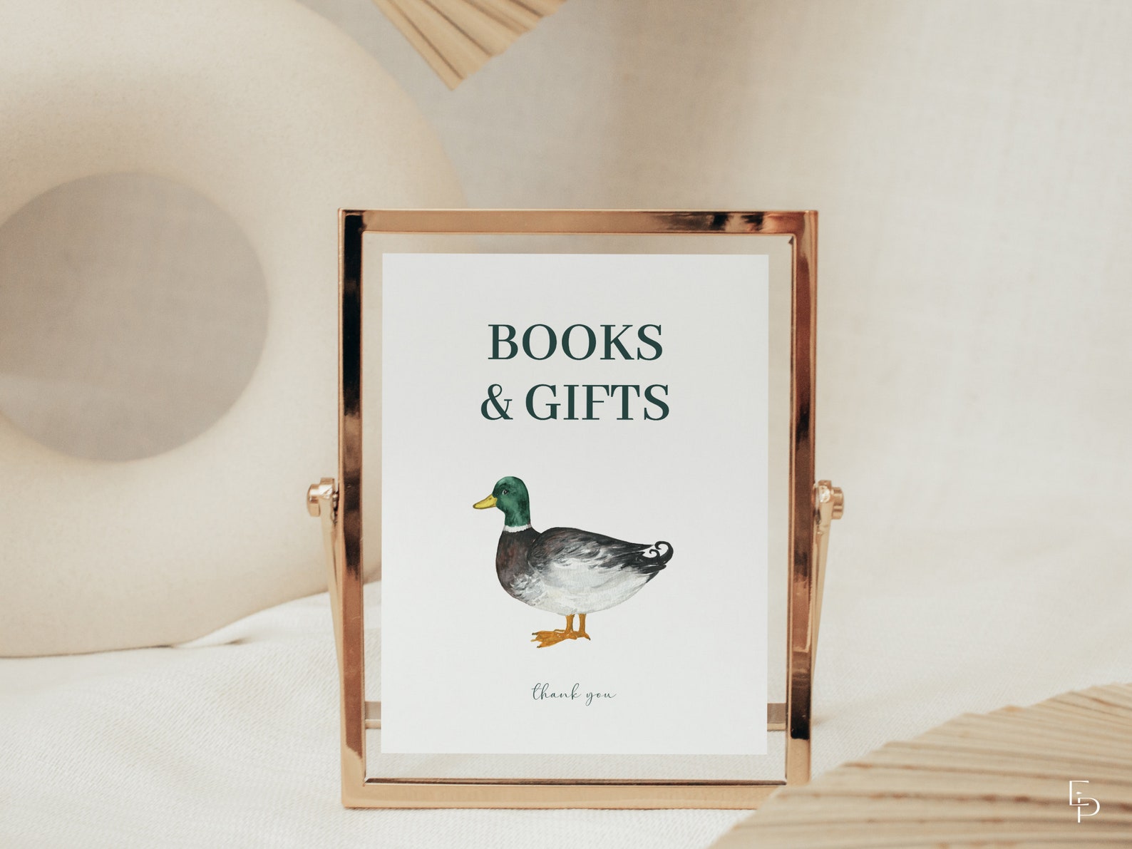 Mallard Duck Books and Gifts Baby Shower Sign Template | PENELOPE ...