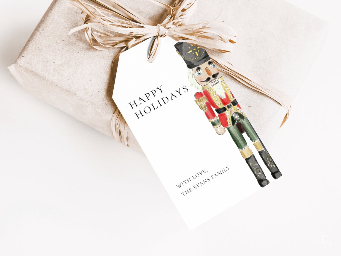 Nutcracker Christmas Gift Tags Template CLARA Collection - Etsy