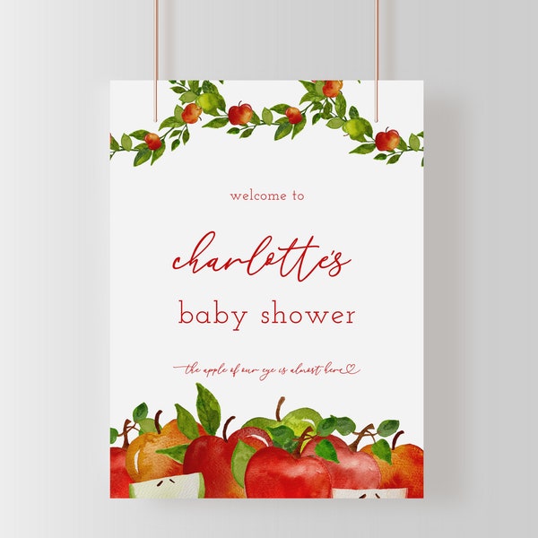 Apple Baby Shower - Etsy