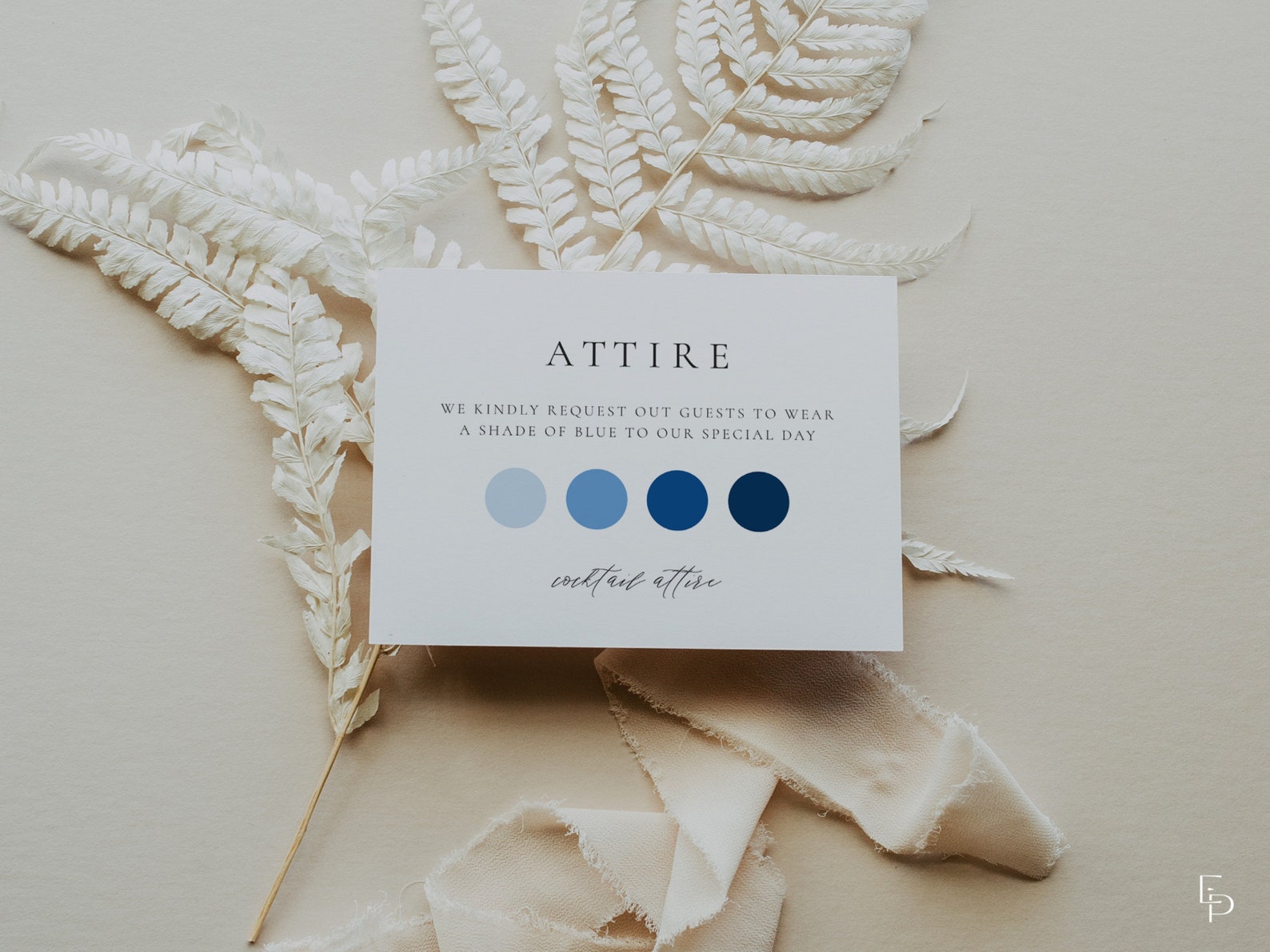 Wedding Guest Attire Card Template With Wedding Dress Code - Etsy