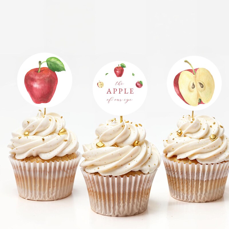Apple Cupcake Topper - Etsy