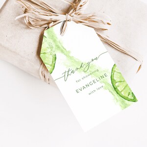 Lime Margarita Bridal Shower Favor Tag Template | LINNEA Collection - Etsy