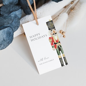 Nutcracker Christmas Gift Tags Template | BALTHAZAR Collection - Etsy