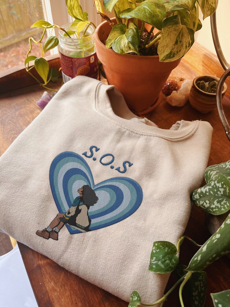 Sza SOS Embroidered Sweatshirt Sza SOS Tour 2023 Sweater - Etsy