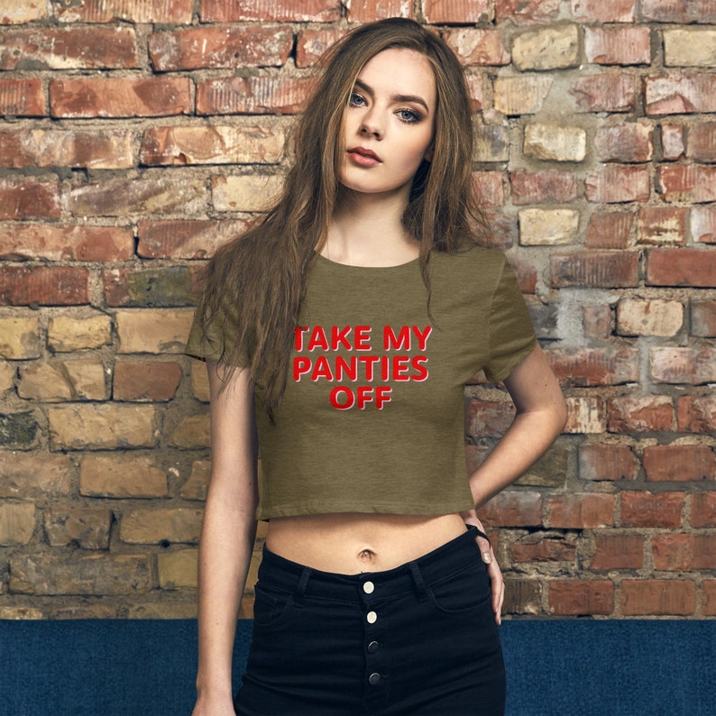 In Vein® Take My Panties Off Slutty Crop Top Slut Wear Sluty Clothing