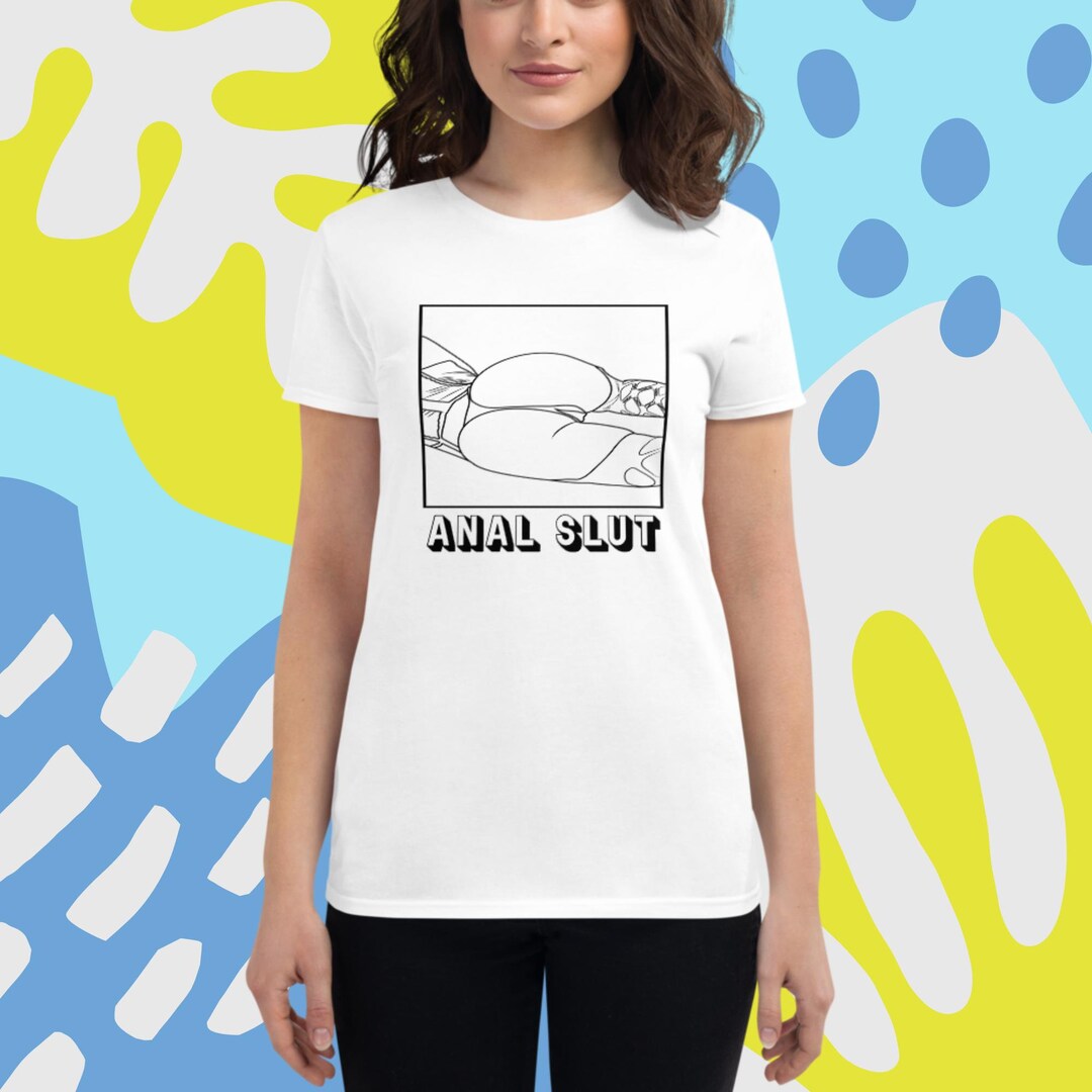 Anal Slut Shirt Original Line Drawing Art by Brian Ka Organic Graphic ...