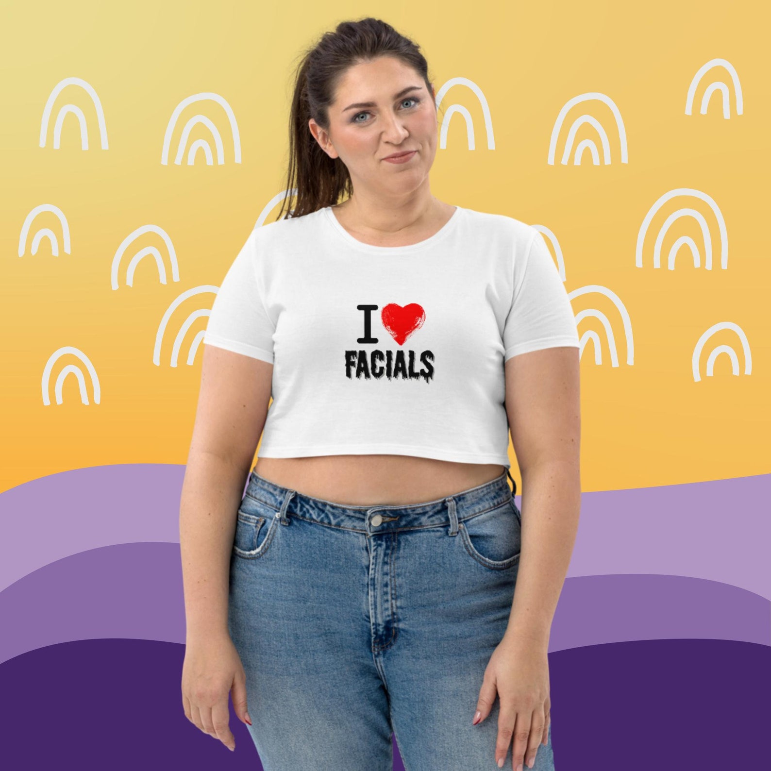 I Love Facials Organic Slut Crop Top Sluty Clothing Sluttyshop Etsy