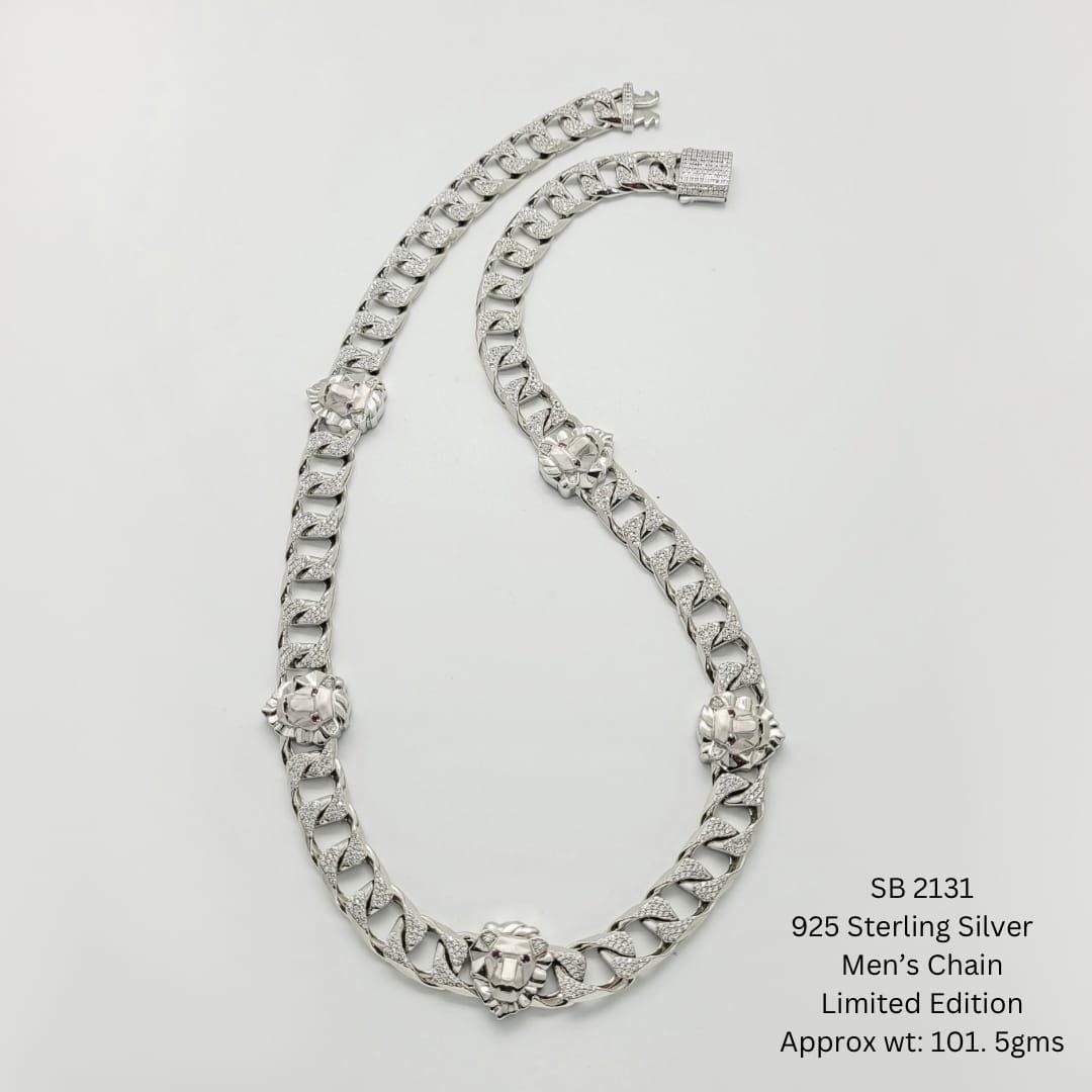 Iced Out Lion Chain: 925 Sterling Silver Miami Cuban Link - Etsy