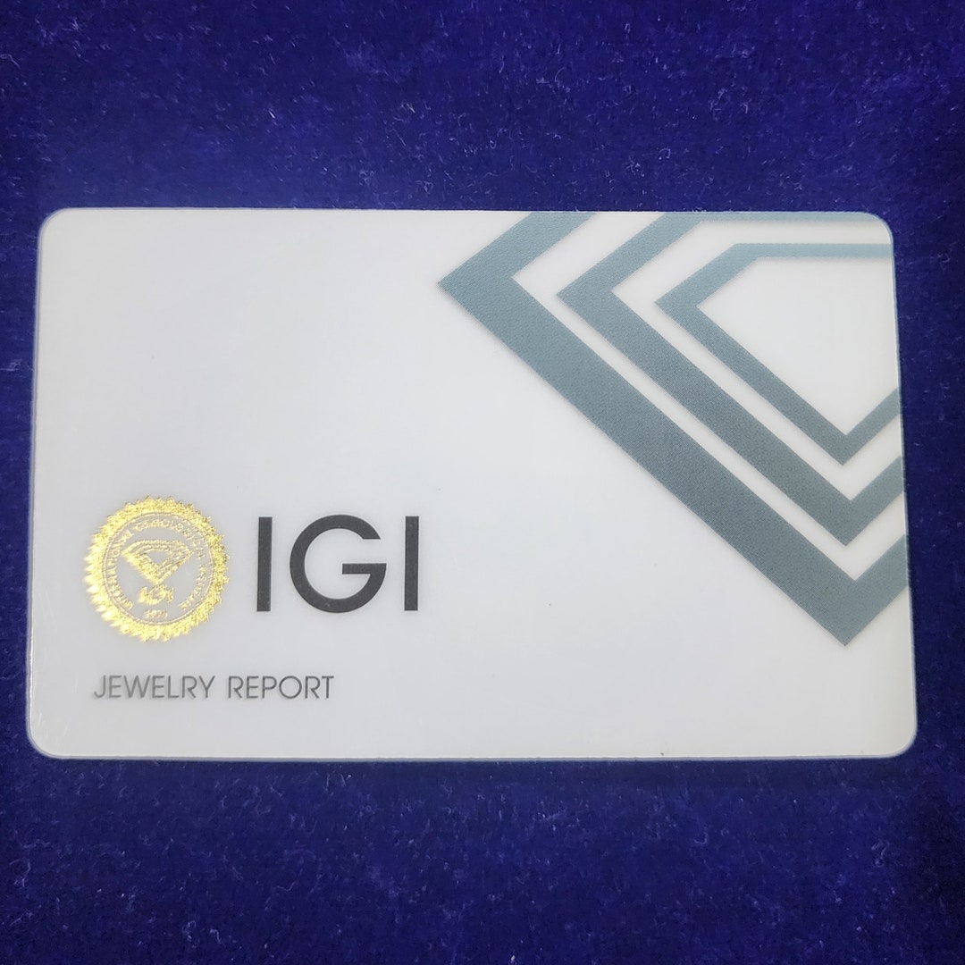 IGI Jewellery Certificate. - Etsy
