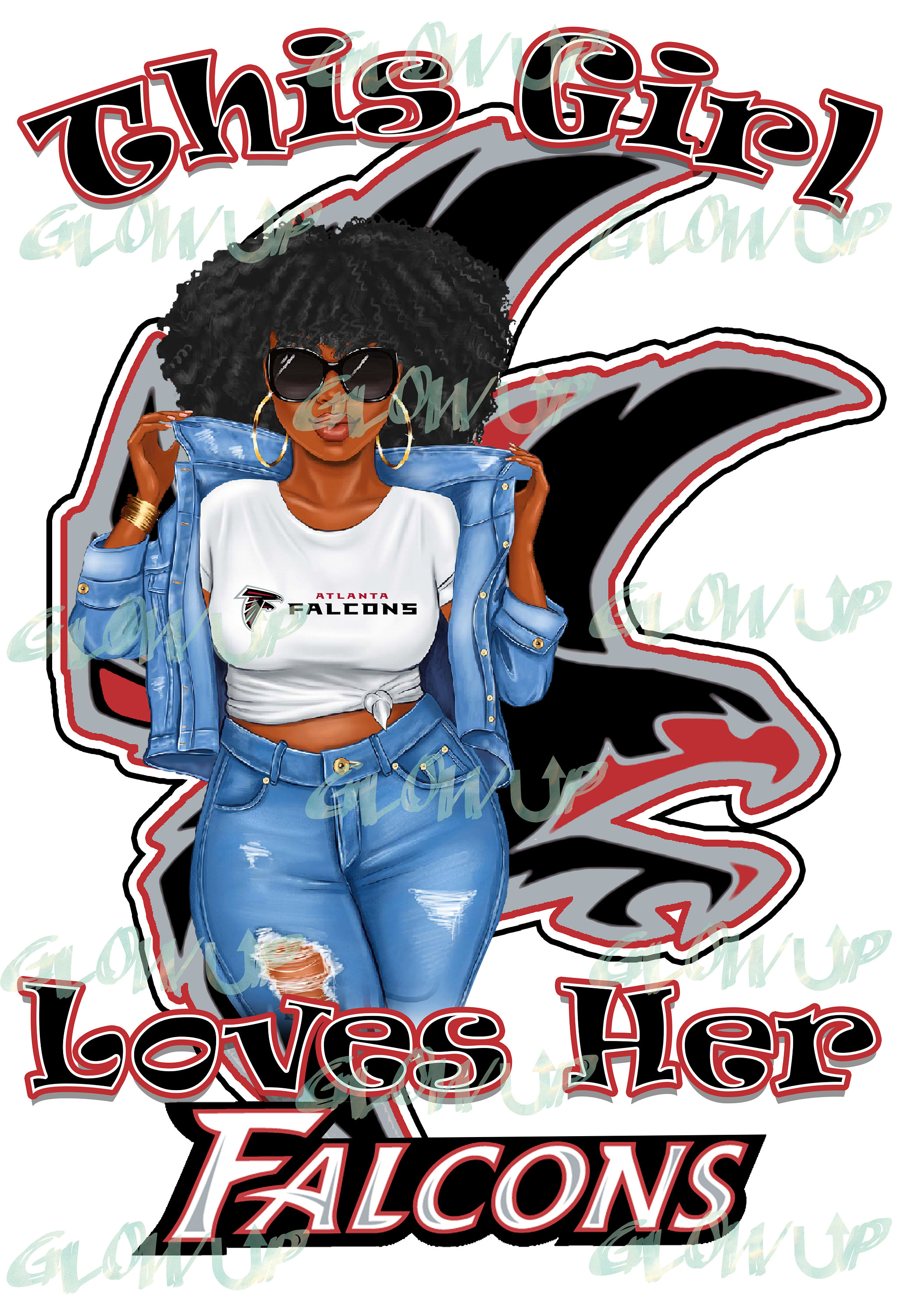 This Girl Loves Her Falcons - Etsy