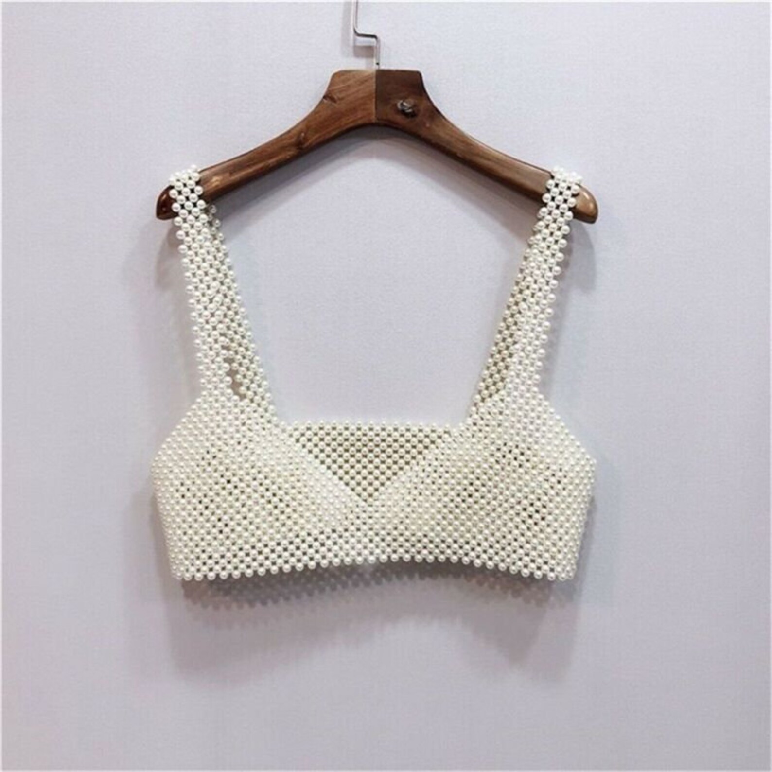 Vintage Style Luxury Pearl Beaded Vest Pearl Top Bride Pearl - Etsy