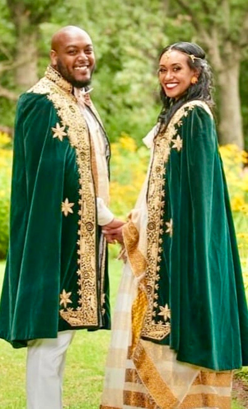 Ethiopian Eritrean Wedding Kaba: Green Habesha Dress - Etsy