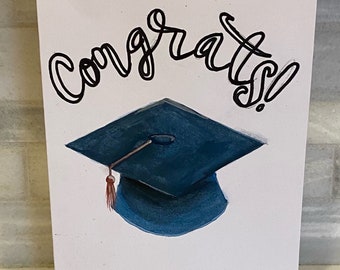 Graduation Cards Congratulation Cards Original Hand-painted Watercolor ...