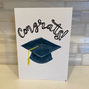 Customized, Hand Painted, Watercolor Graduation Cards - Etsy