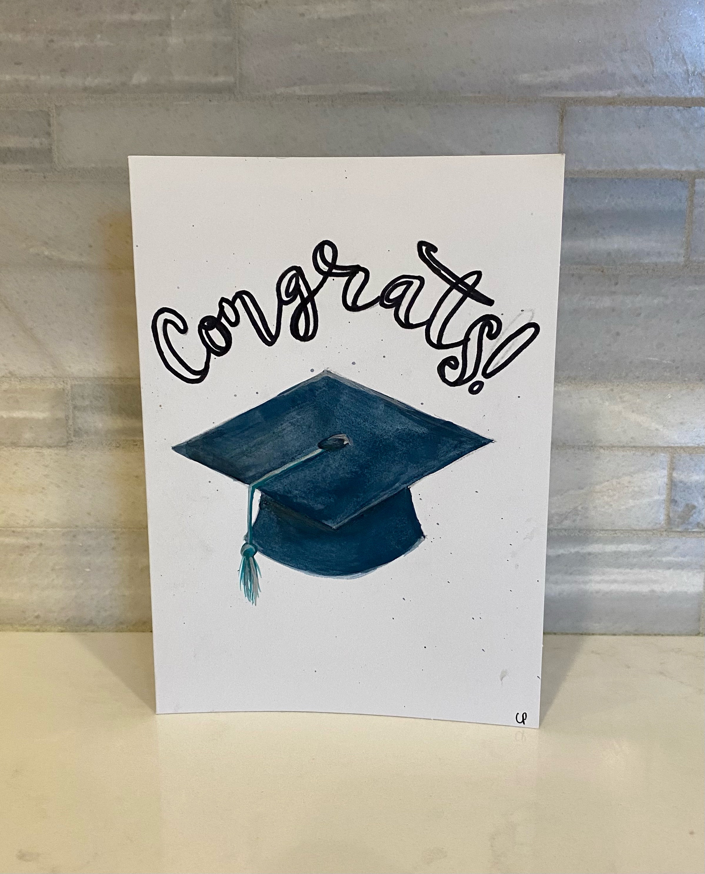 Customized, Hand Painted, Watercolor Graduation Cards - Etsy