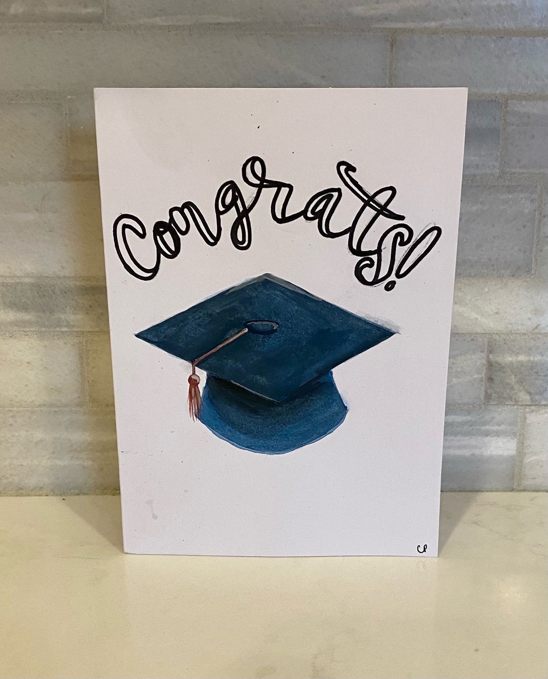 Customized, Hand Painted, Watercolor Graduation Cards - Etsy