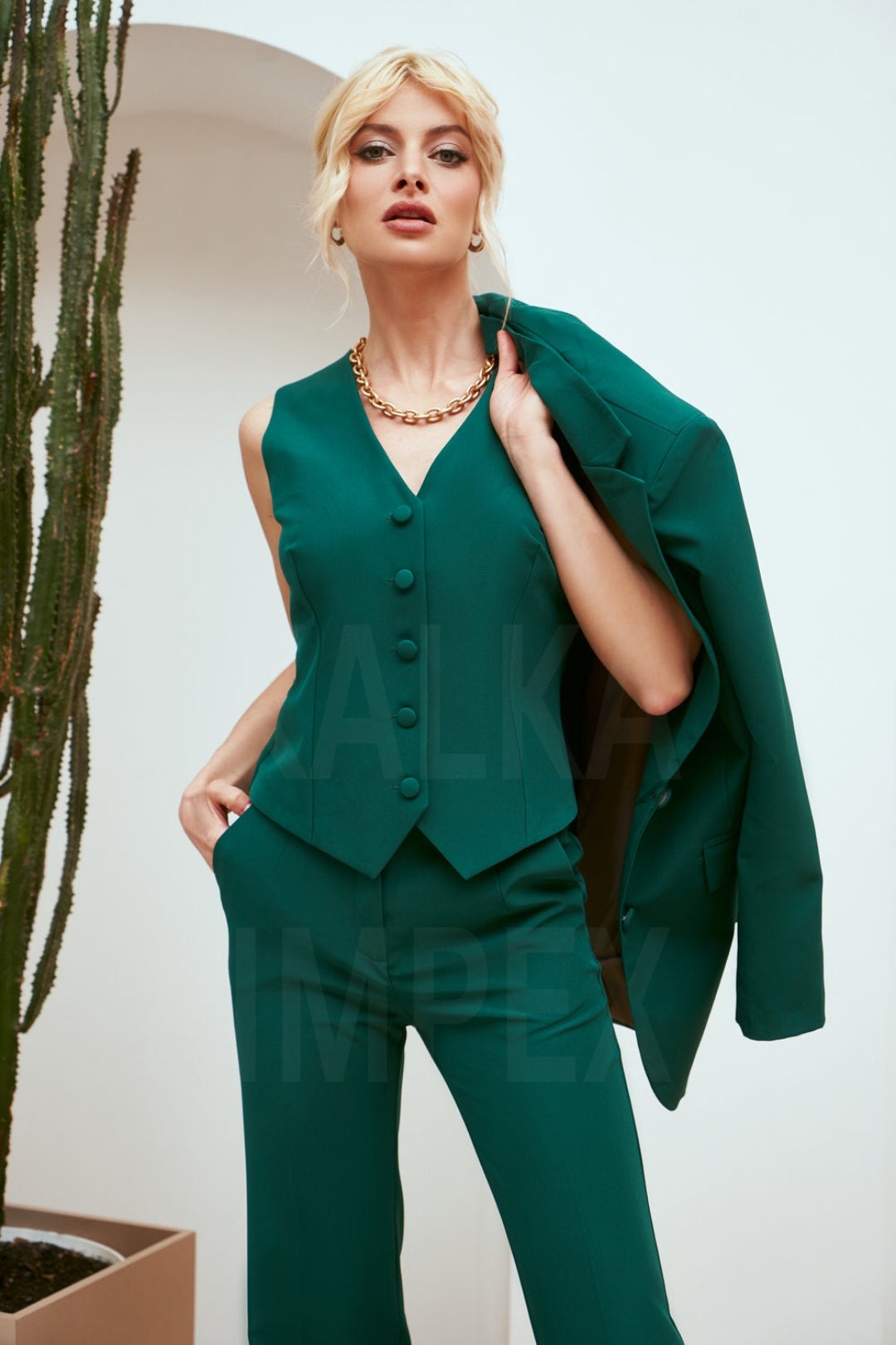 Women 3 Piece Suit Set Plus Size Tuxedo Prom 1920s Wedding Dress Bridesmaid Pant Suit - Etsy