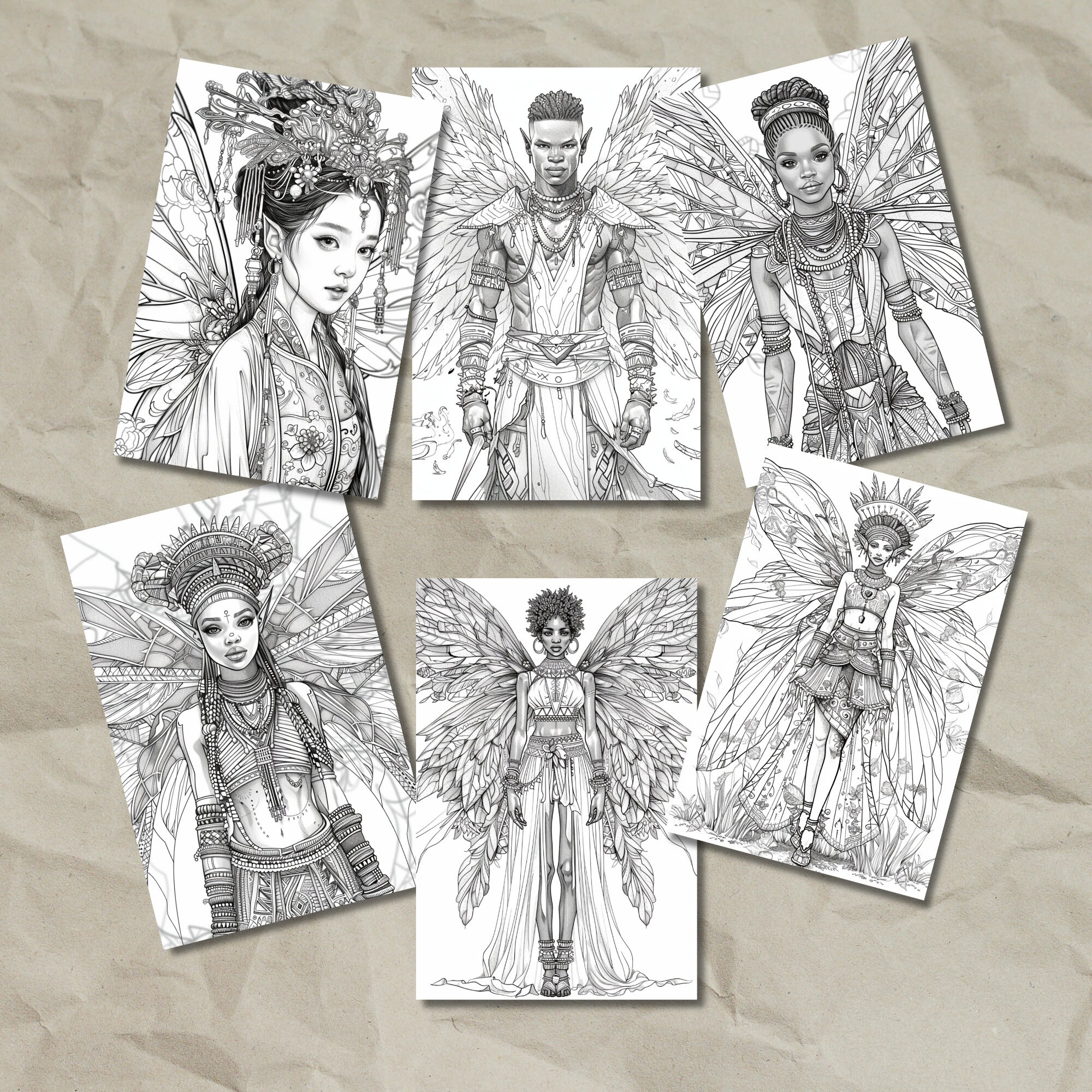 The World of Fairies VOL.2 Coloring Book Adults & Children Coloring ...