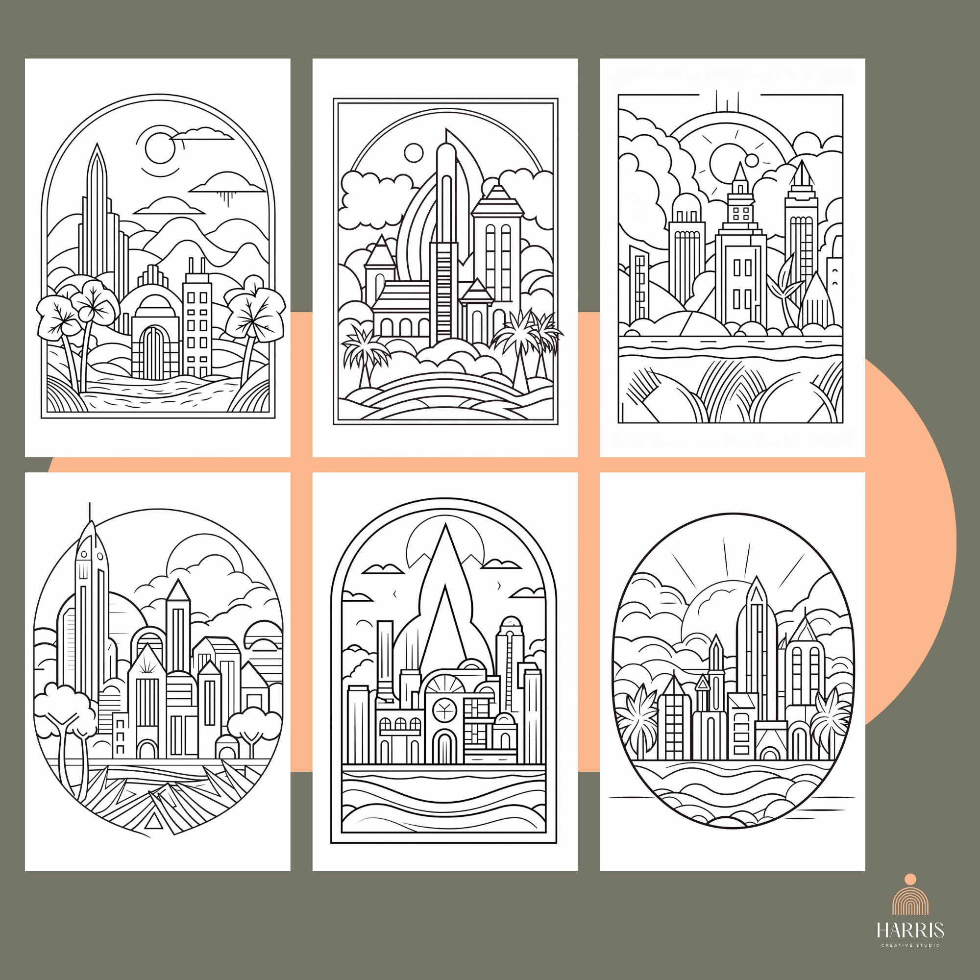 Minimalist Coloring Book #3 for Adults and Children | Printable ...