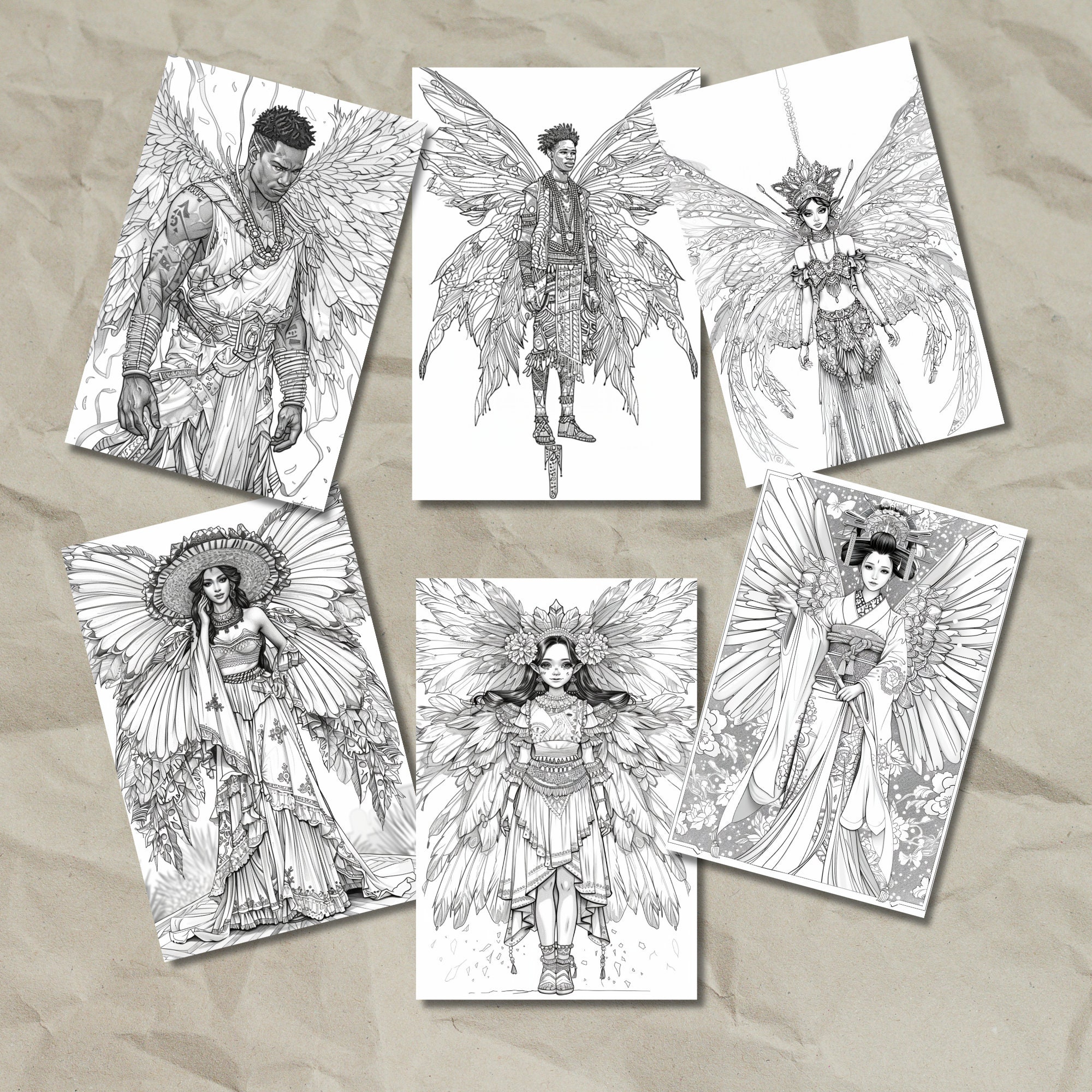 The World of Fairies VOL.2 Coloring Book Adults & Children Coloring ...