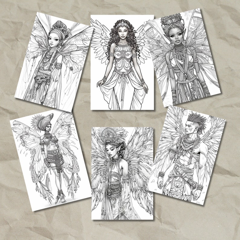 The World of Fairies VOL.2 Coloring Book Adults & Children Coloring ...