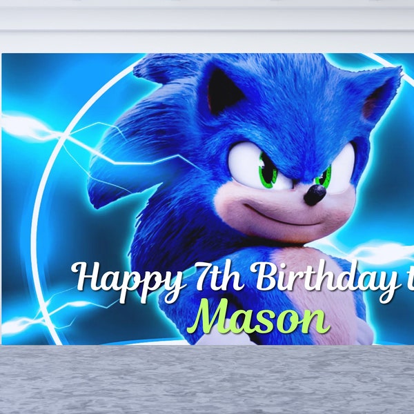 Sonic the Hedgehog Banner - Etsy
