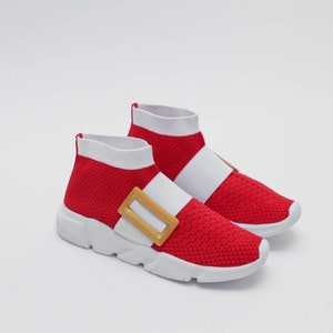 Sonic Power Sneakers Adult | Gold Buckle, Fast Hedgehog Cosplay - Etsy