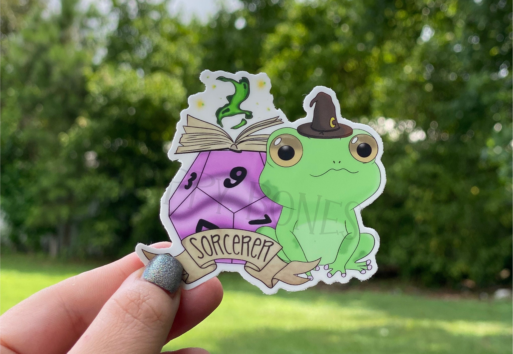 Magical Sorcerer Frog Vinyl Sticker D&D Sticker DND Class Sticker Frog ...