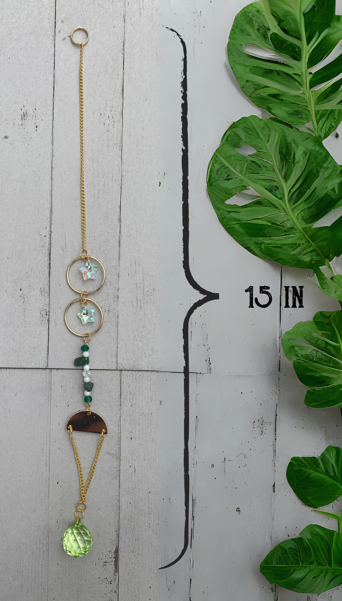 Jaded Stars Suncatcher Sun Catcher Crystal Suncatcher - Etsy