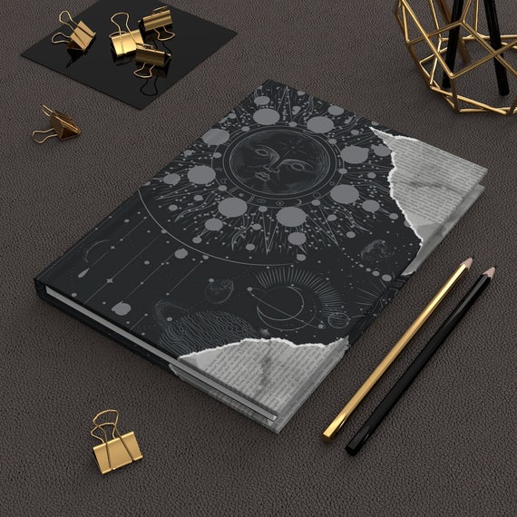 Black Sun Journal Solar System Journal Tear Journal Torn - Etsy