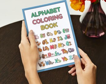 Alphabet Colouring Book for Kids - Etsy