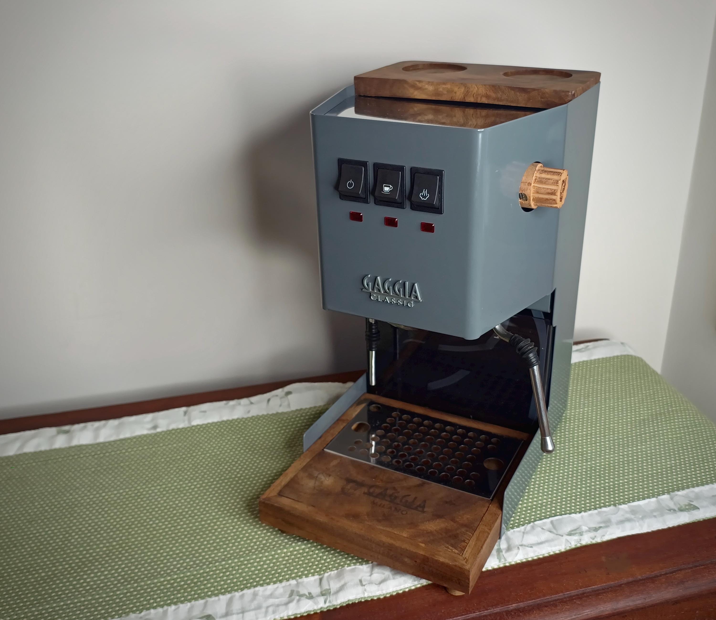 Gaggia Classic Pro Premium Accessories- Wooden Extended Platform With ...