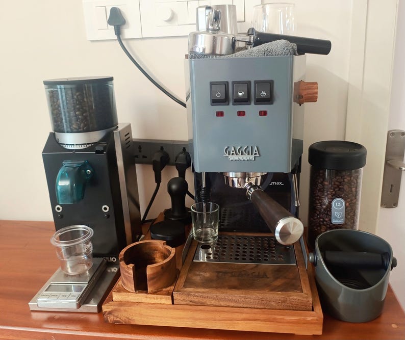 Gaggia Classic Pro Premium Accessories- Wooden Extended Platform With ...