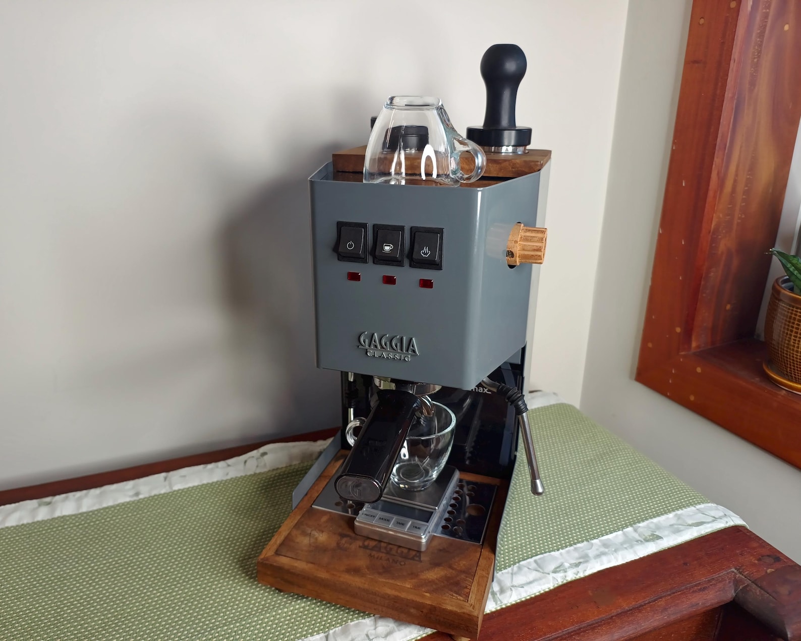 Gaggia Classic Pro Premium Accessories- Wooden Extended Platform With ...