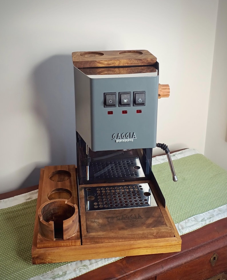 Gaggia Classic Pro Premium Accessories- Wooden Extended Platform With ...