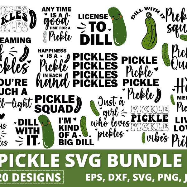 Pickle Svg - Etsy